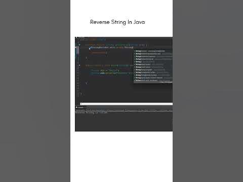 Reverse String in Java #java #javaprogramming #javaprogrammingtutorial - YouTube