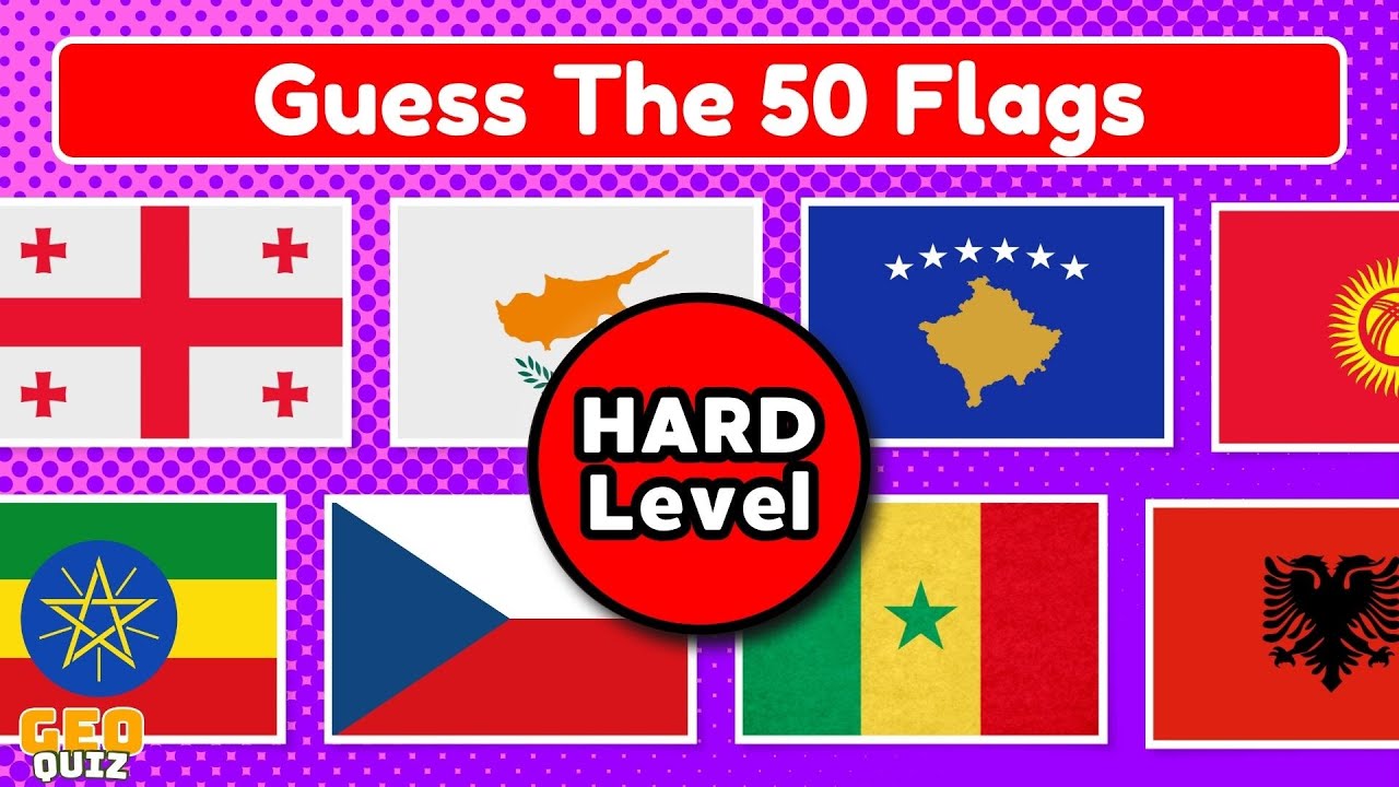 Guess The 30 Flags HARD LEVEL 🚩🌏| Geography Quiz | Quiz Show - YouTube