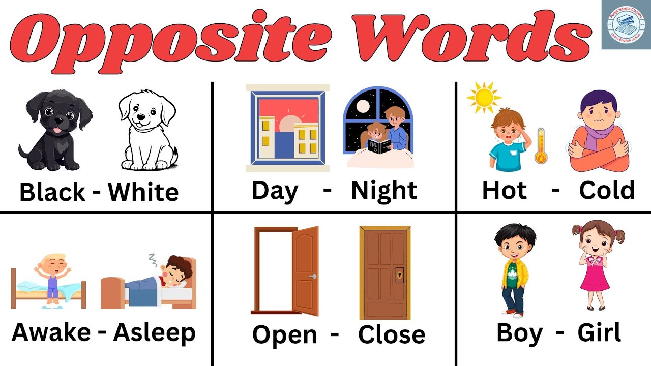 Opposite Words | Antonyms in English | English Vocabulary kids ...