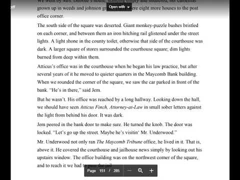 To Kill a Mockingbird (Chapter 15) - YouTube