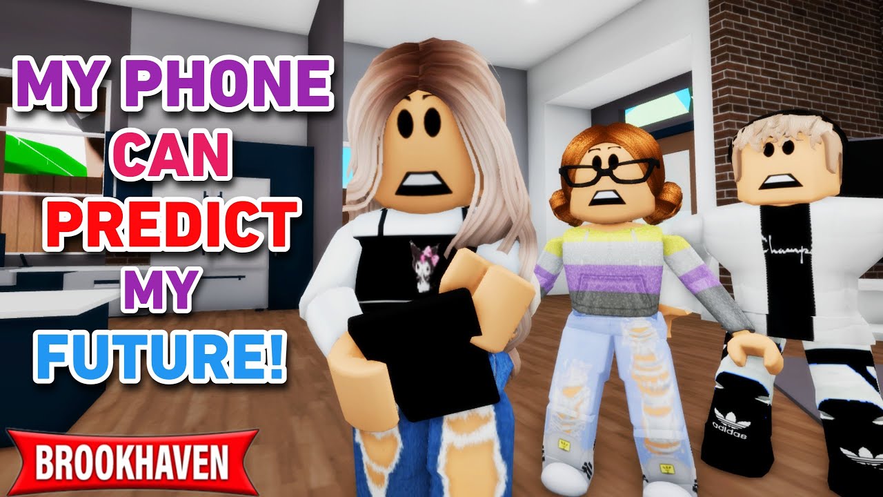 My Phone Can Predict The Future!!| ROBLOX BROOKHAVEN 🏡RP (CoxoSparkle ...