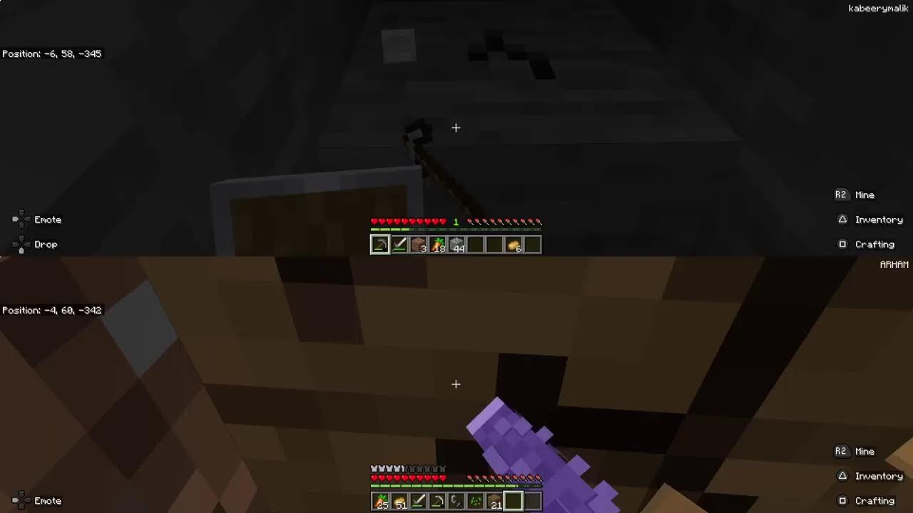 Playstation 5 : minecraft multiplayer gameplay - YouTube