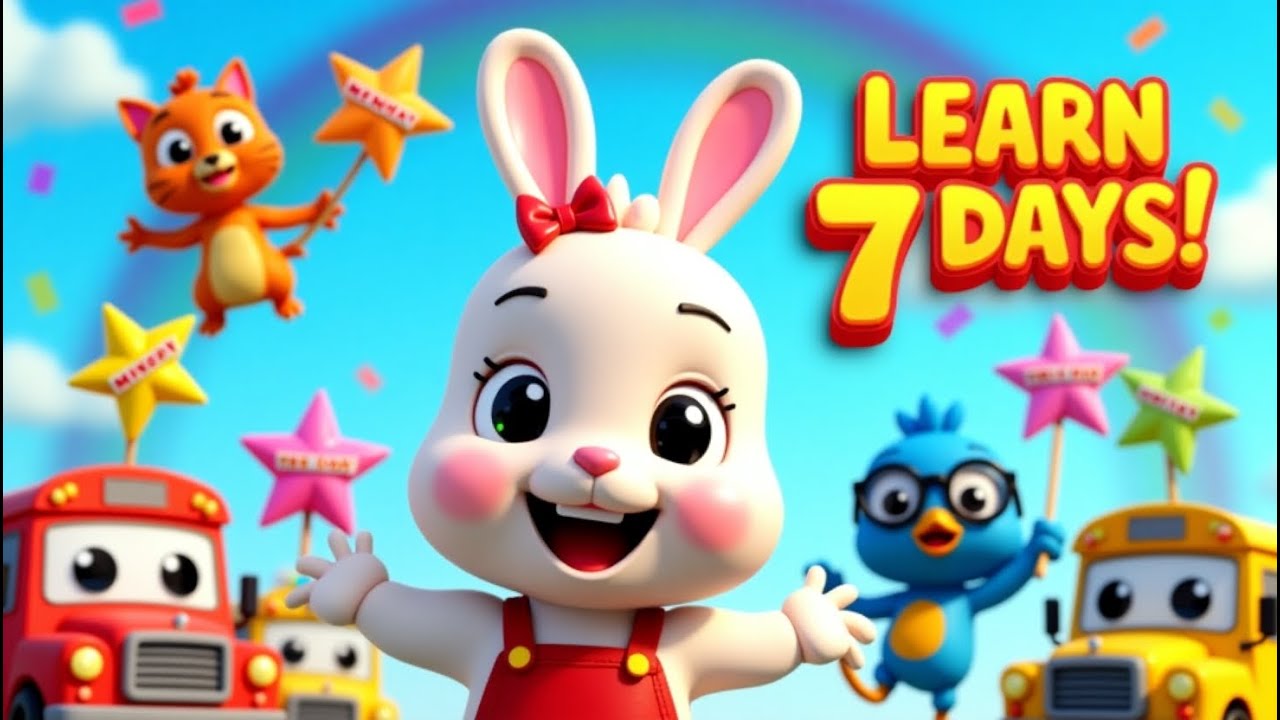 Learn 7 Days of the Week with Bunny! | Daily Routine Song for Kids ...