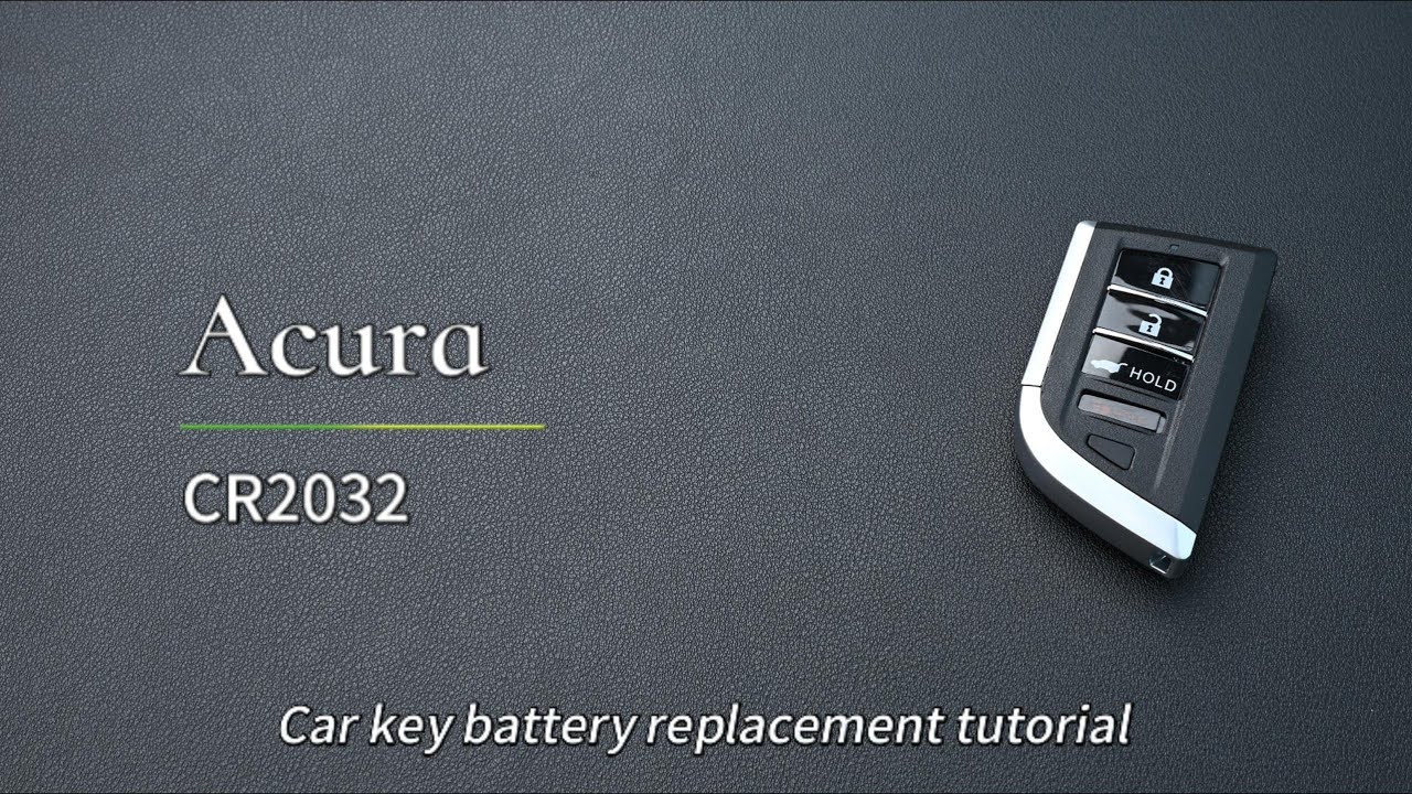 Replace Acura key battery CR2032 keyless entry remote KR5TP-2 - YouTube