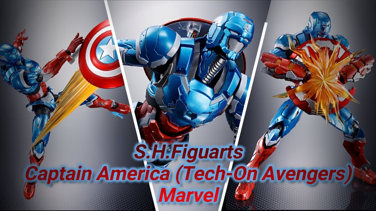 S.H.Figuarts Captain America (Tech-On Avengers) Marvel - YouTube