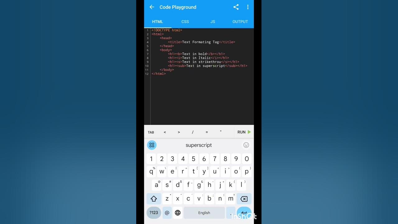 Html Text Formating Tags Code Html Coding King Html5 Programming Program Simple Tags