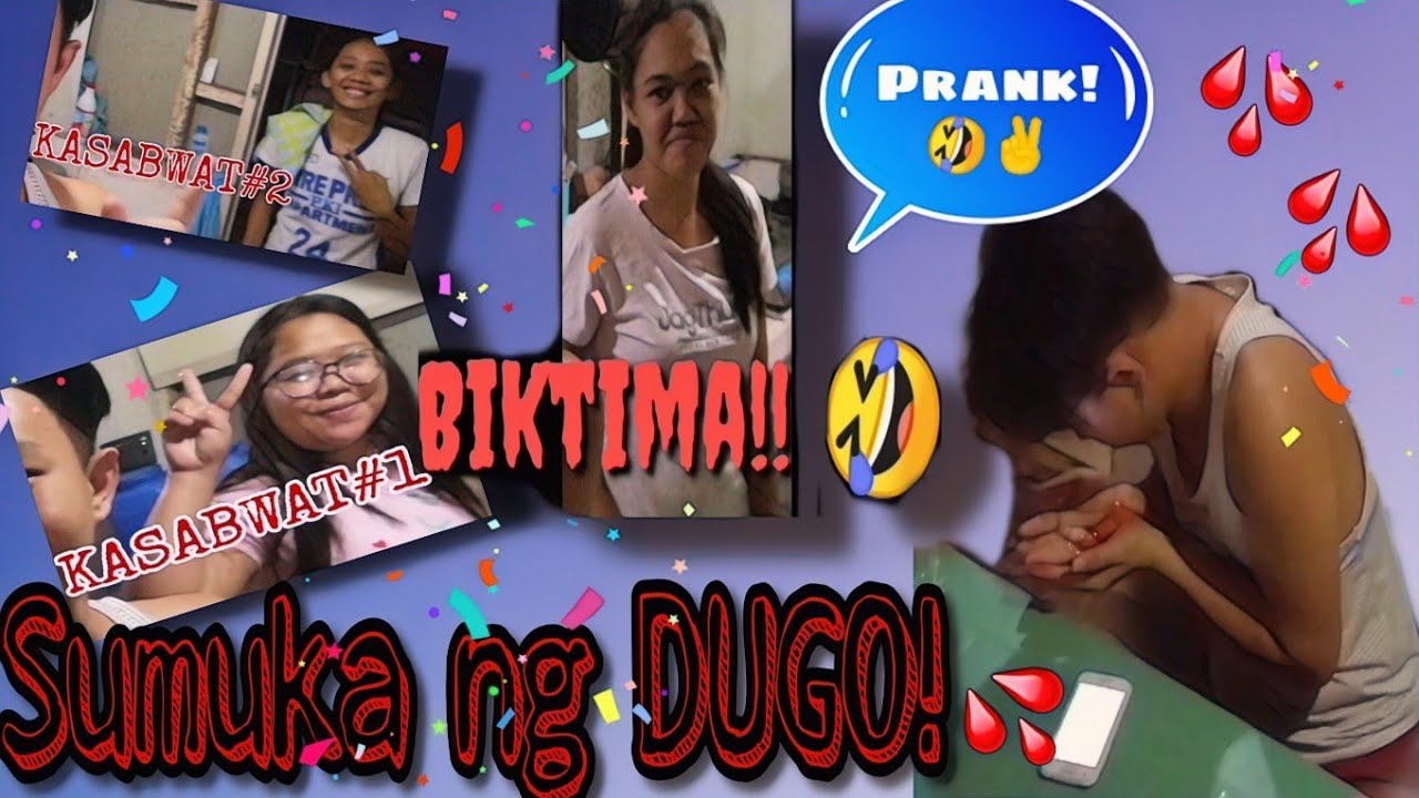 Sumuka ng DUGO😅🤣 PRANK!!! ️ ️ - YouTube