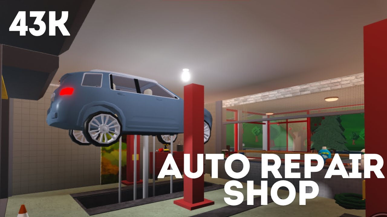 Bloxburg Mechanic and Auto-Repair Shop Speedbuild | 43k | JakeTheApple ...