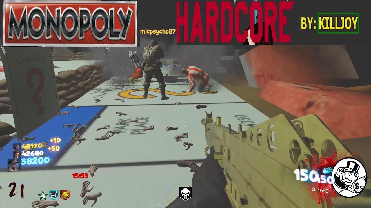 Monopoly Custom Zombies HARDCORE!(COD BO3) - YouTube