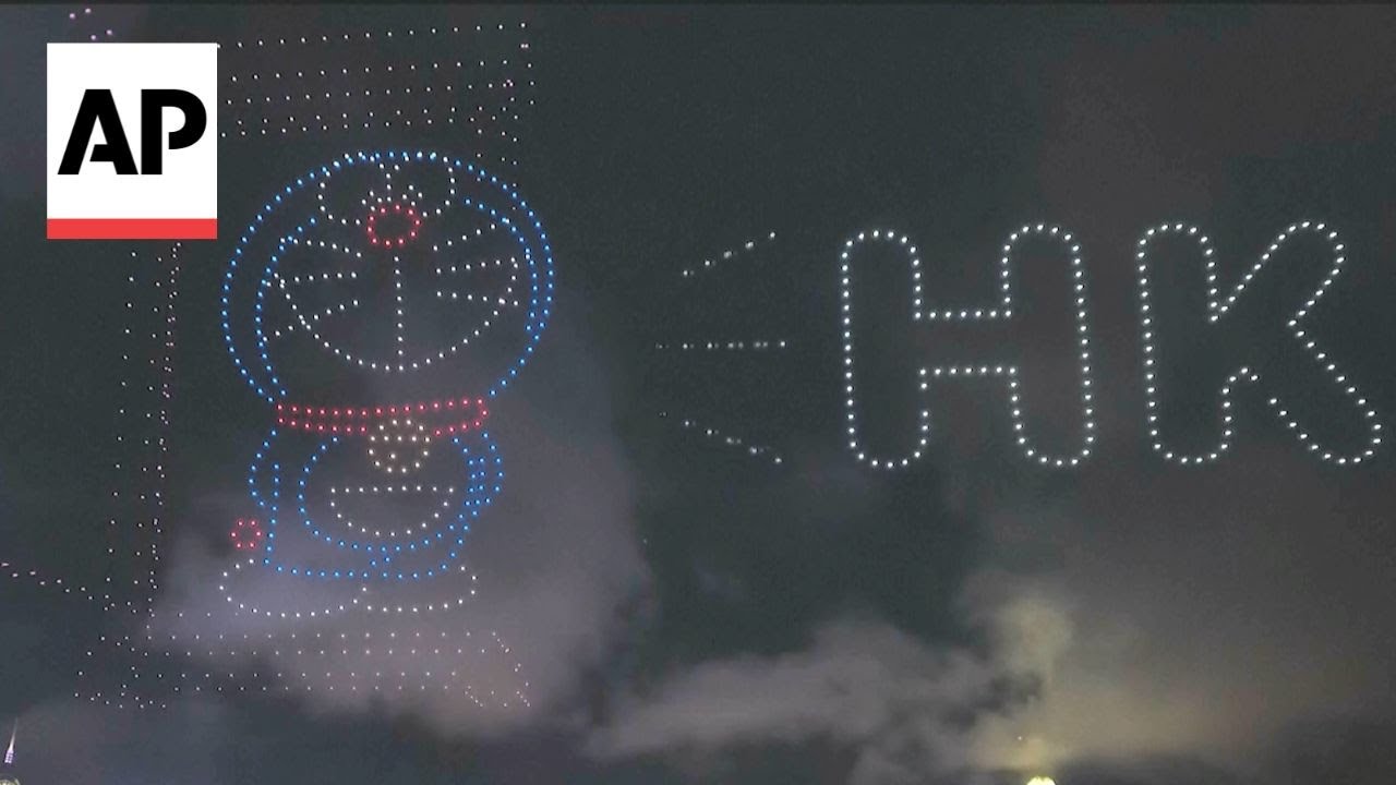 Doraemon drone show: Popular Japanese cartoon character comes to life ...