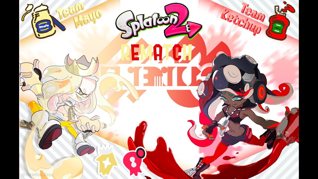 Splatoon 2: Team Mayo vs Team Ketchup "THE REMATCH" - YouTube