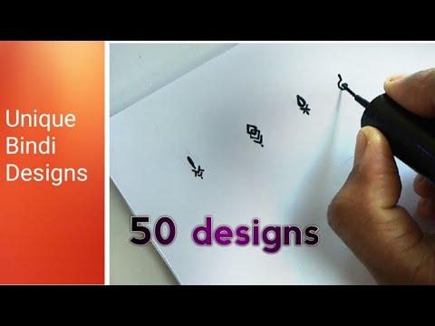 #50 beautiful & stylish bindi designs/#bindi design using eyeliner/# ...