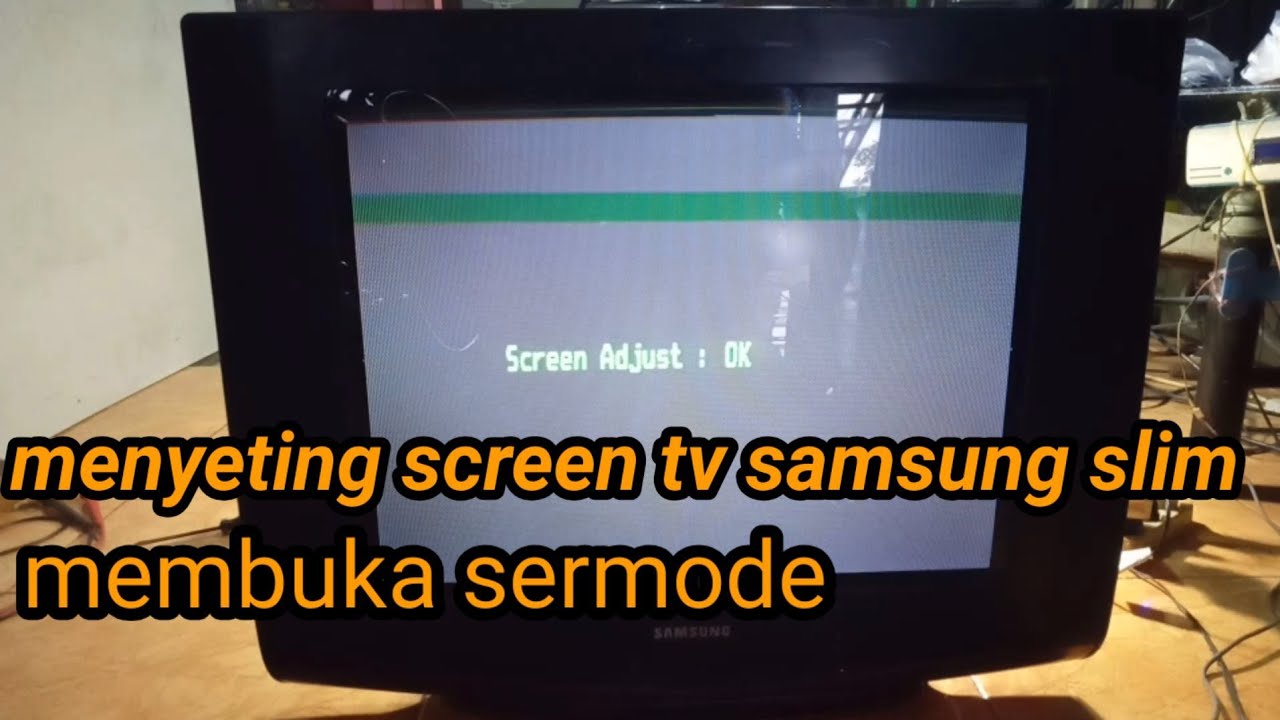 cara membuka seting mode tv samsung slim dan menyetel screen plyback ...