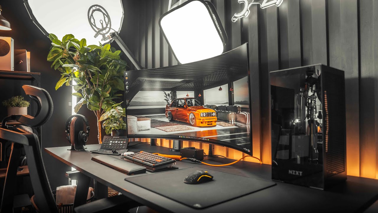 The CRAZIEST Desk Setup Gaming & Productivity Monitor? | 240hz OLED ...