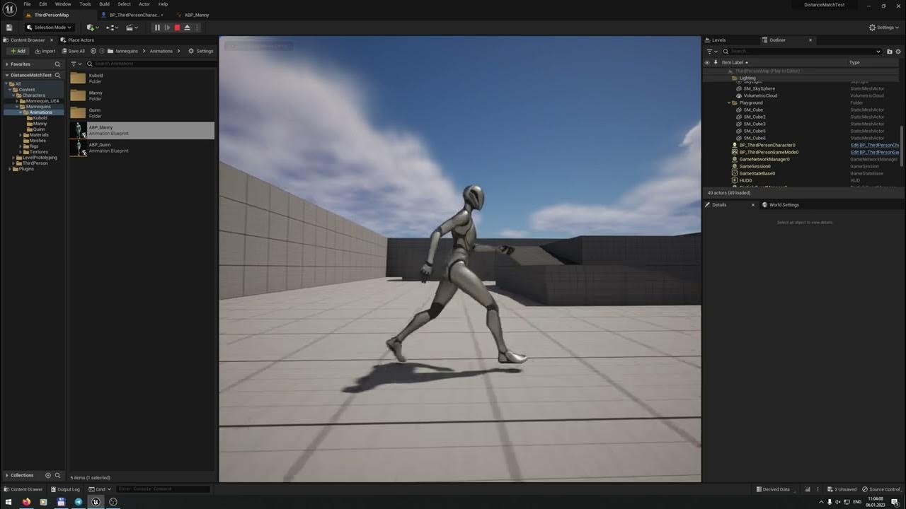UE5: generation of Root Motion and Distance curve for distance matching - YouTube