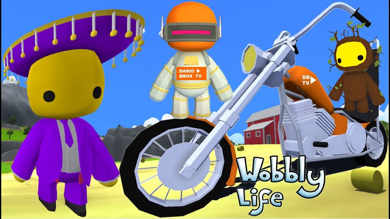 WE UNLOCKED A CHOPPER & JOINED A MOTORCYCLE GANG IN WOBBLY LIFE - YouTube