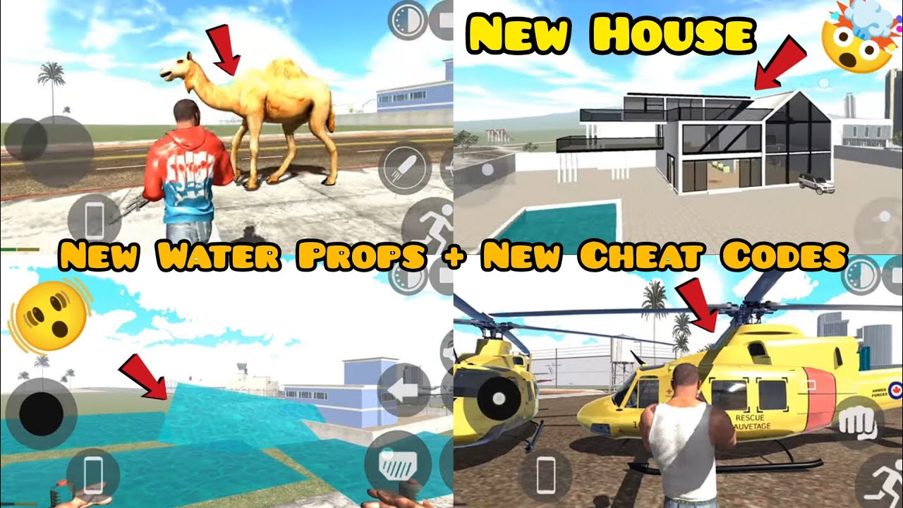 New Update Water Props🤯+All New Cheat Code🤑In Indian Bike Driving 3D🔥New House🤩plugin Update😲 ...