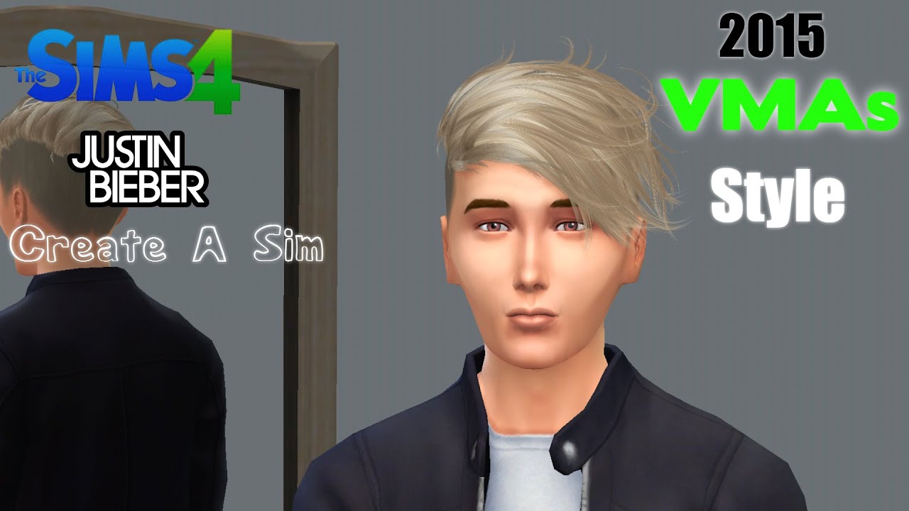 The Sims 4: Justin Bieber (Create A Sim) VMAs Style - YouTube