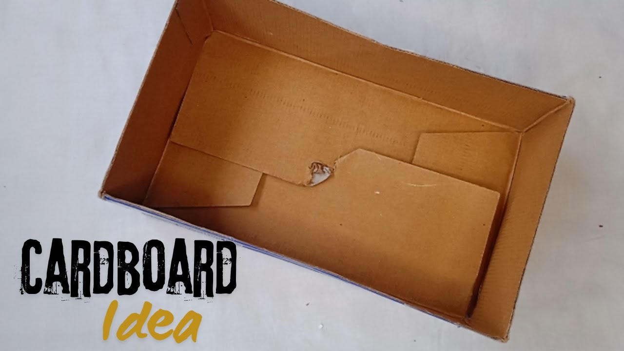 DIY CUTE ORGANISER FROM WASTE CARDBOARD HOW TO MAKE SMALL STORAGE BOX ...