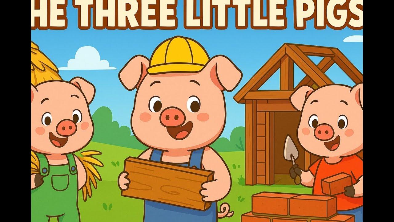 Three Little Pigs Build a House | Fairy Tale Song for Kids | Learn to ...