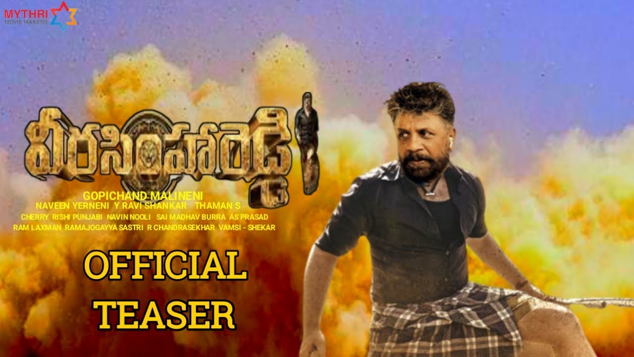 Veera Simha Reddy Duniya Vijay First Look Teaser | Veera Simha Reddy ...