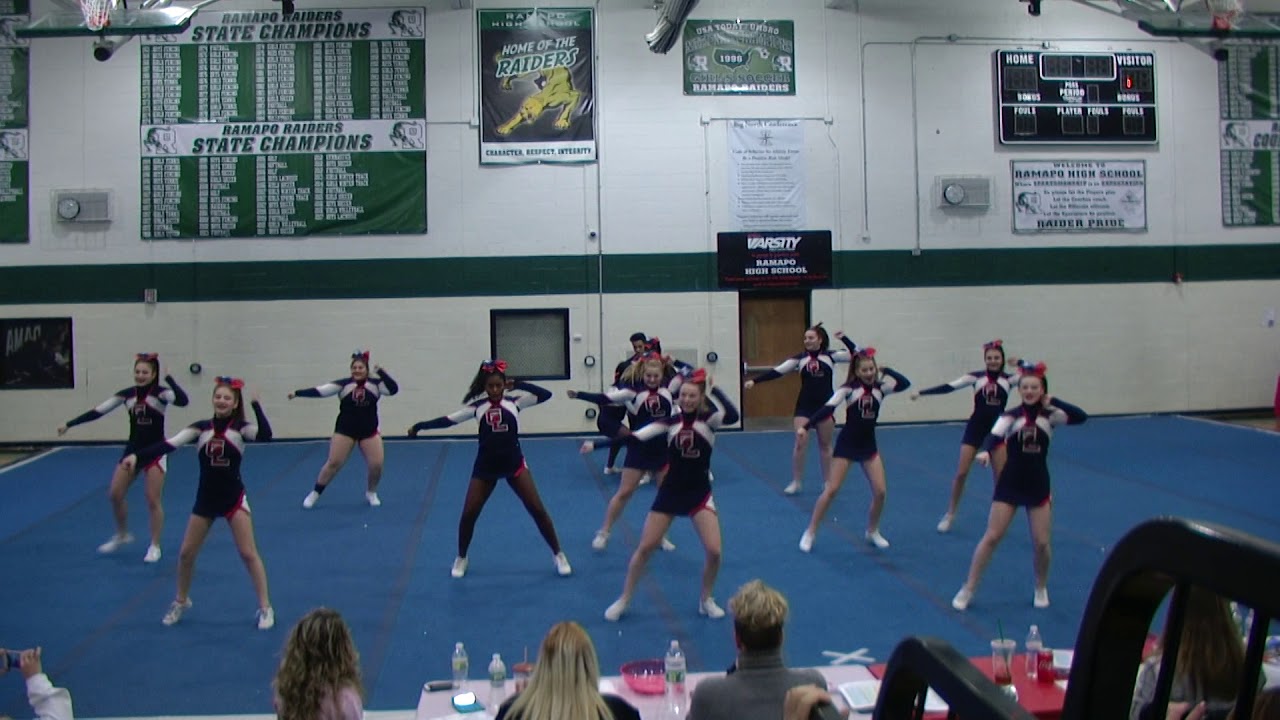 Governor Livingston HS @ Ramapo HS Cheer Comp 2 10 2018 - YouTube