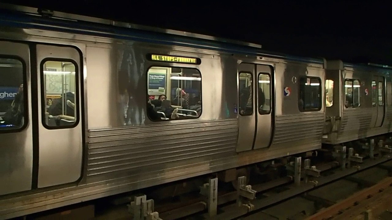 SEPTA Market-Frankford Line Train serves Allegheny - YouTube