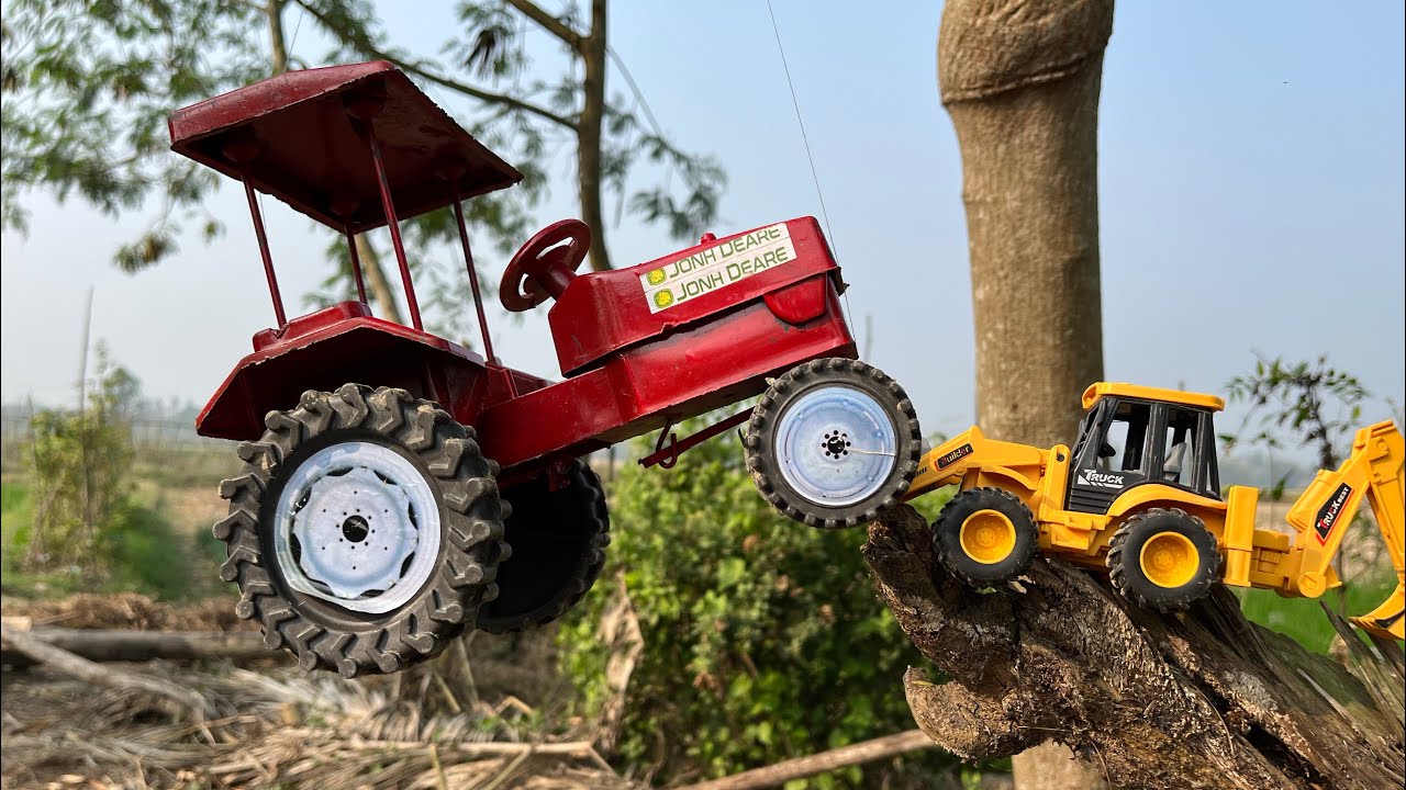 new JCB and tractor jumping from the tree for trucks loding video. # ...