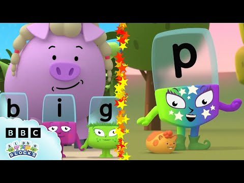 🐘 Biggest & Smallest Animals in Alphaland! 🐭 | Animals & Nature for Kids | @officialalphablocks