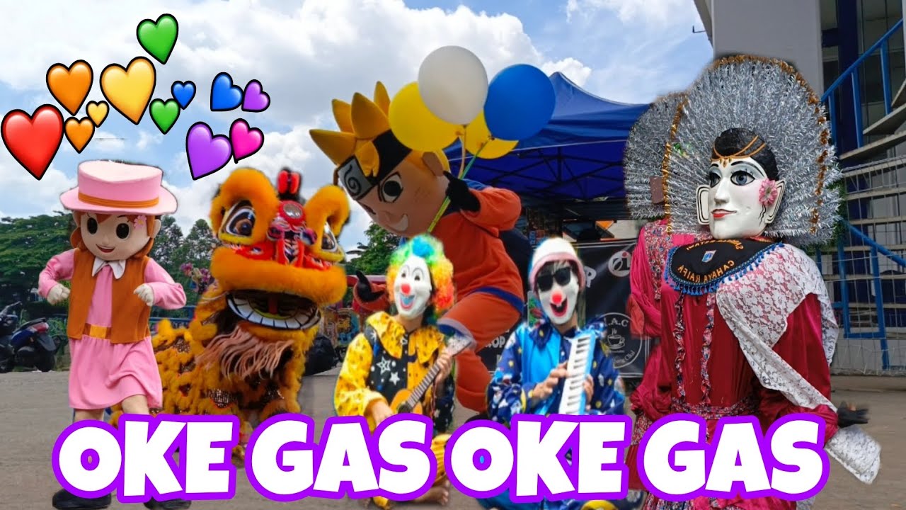 OKE GAS OKE GAS 🎶 ONDEL ONDEL DAN BADUT JOGET BARENG - YouTube