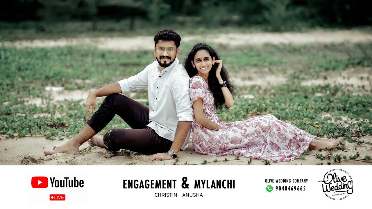 Engagement & Mylanchi Ceremony Of Christin & Anusha - YouTube