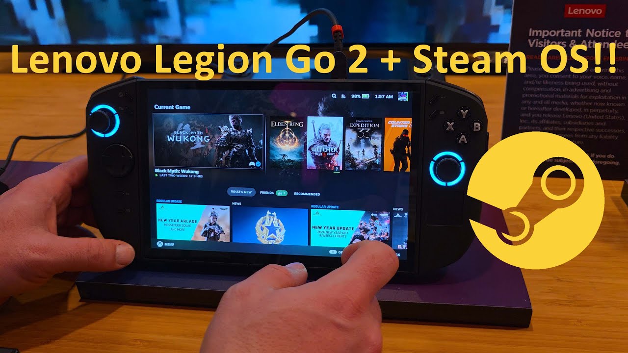 Steam OS került a Lenovo Legion Go 2 kézikonzoljára is - YouTube