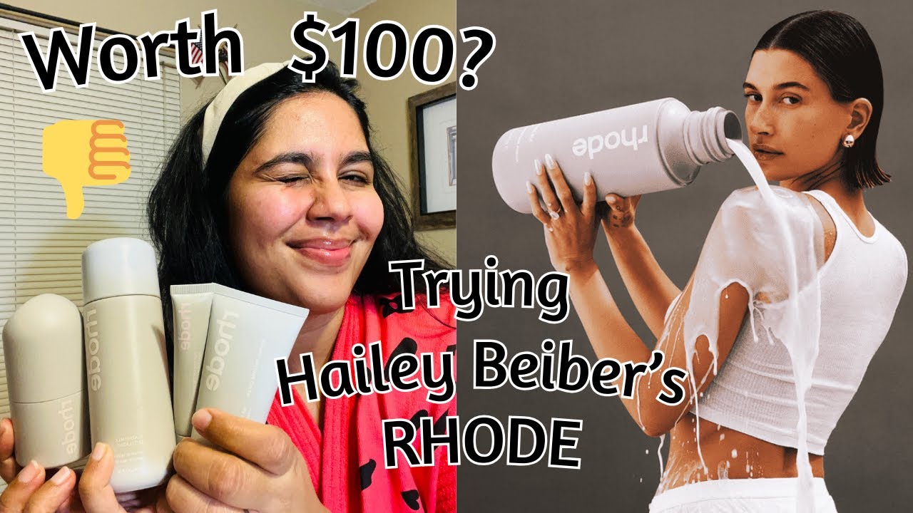 TRYING HAILEY BEIBER’s RHODE | SKINCARE ROUTINE | FIRST IMPRESSION ...