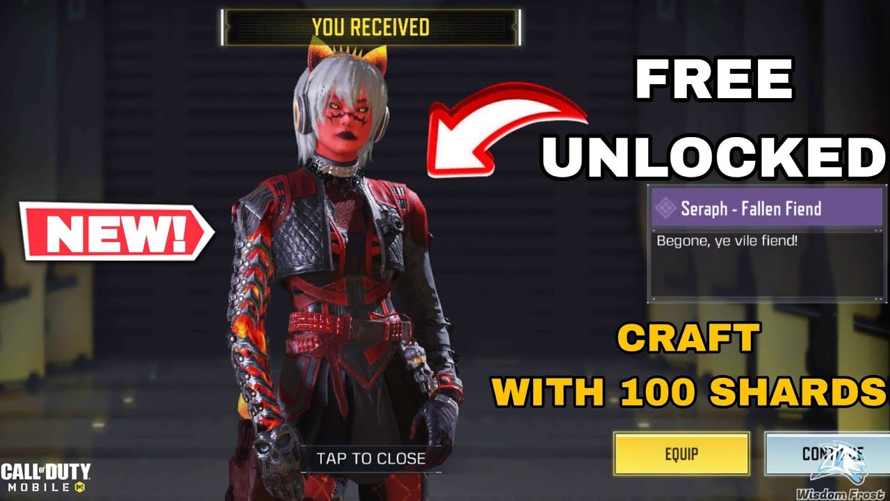 Unlocking Seraph - Fallen Fiend Character | CRAFT WITH 100 SHARDS ...