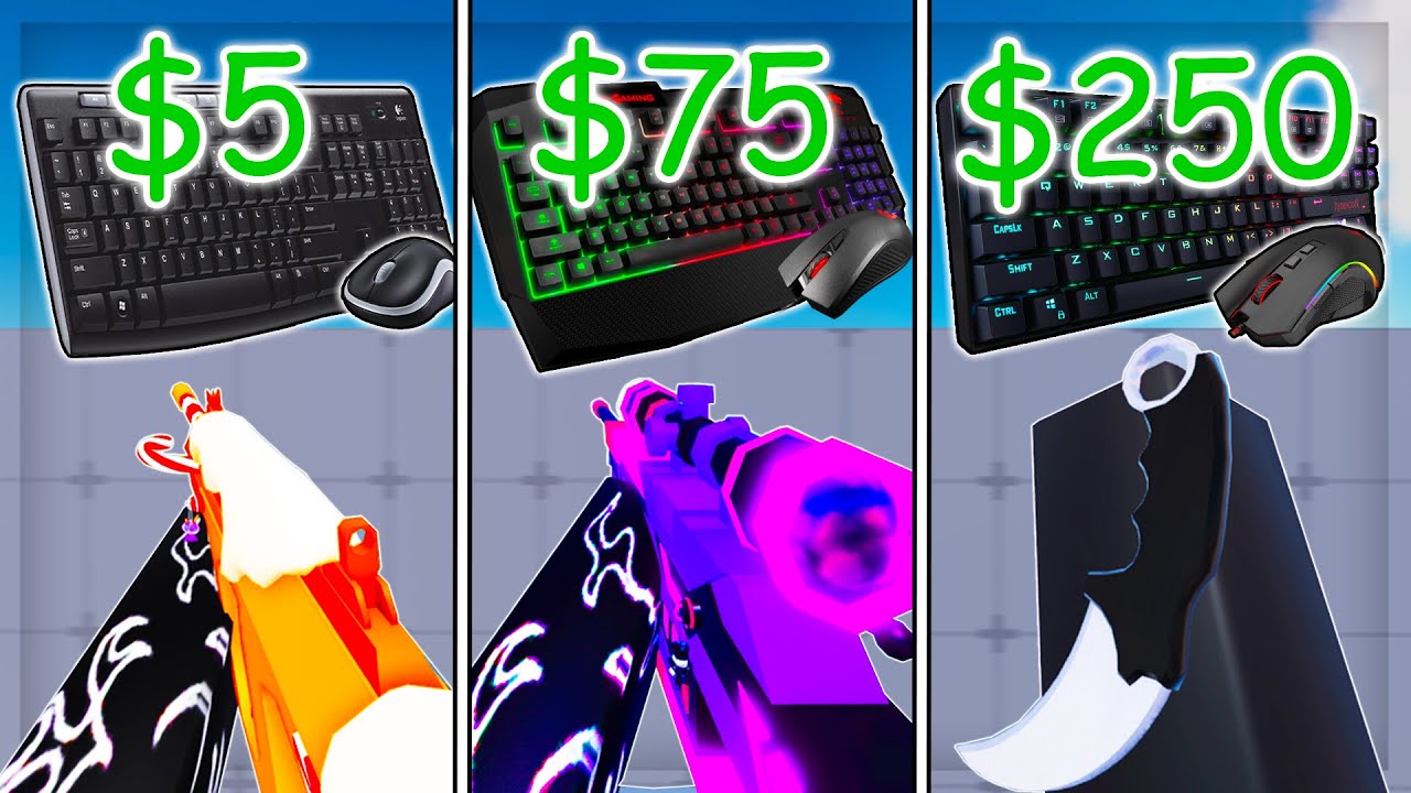 I used the BEST vs THE WORST Mouse And KEYBOARD In Roblox Rivals! - YouTube