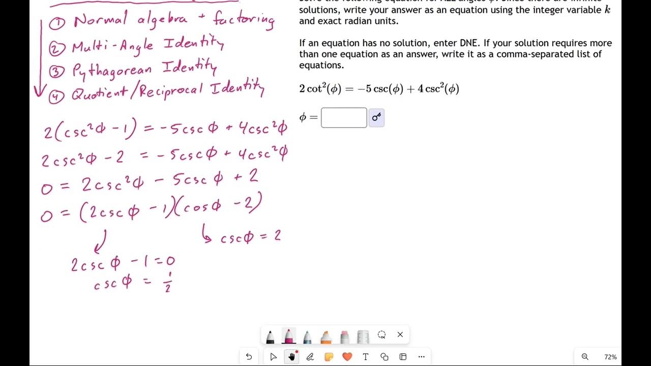 CE1060.04.31 -- Solving Trigonometry Equation Using Pythagorean Identity - YouTube