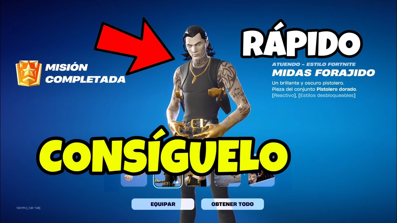 *NUEVO* COMO CONSEGUIR LA SKIN DE MIDAS FORAJIDO en FORTNITE! LA MEJOR ...