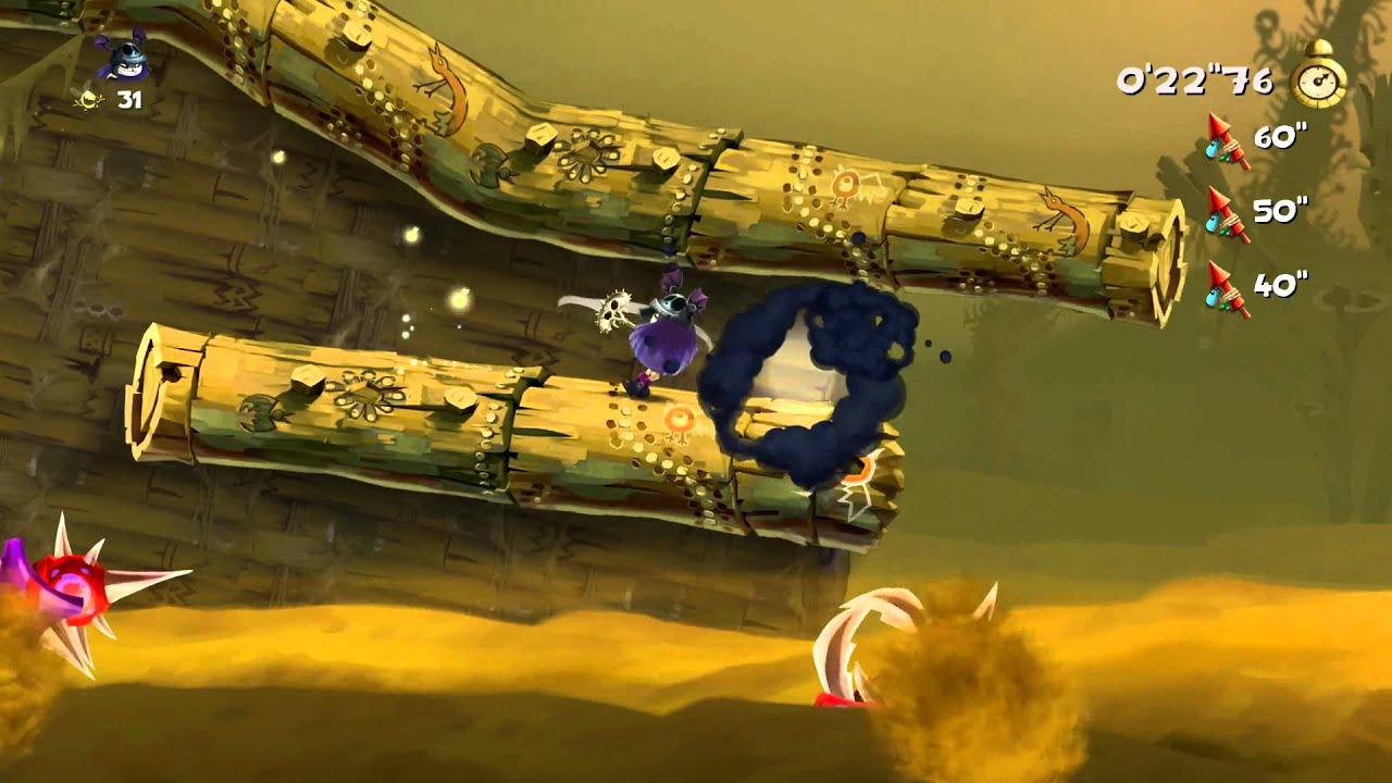 Rayman Legends: Quick Sand Invaded walkthrough - YouTube