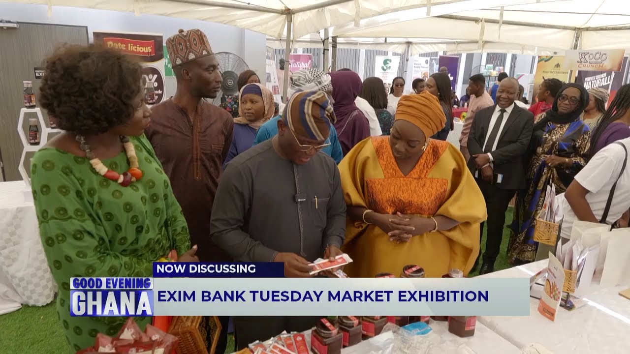 Hon. Hassan Tampuli leads the EXIM Bank Tuesday market to promote goods ...