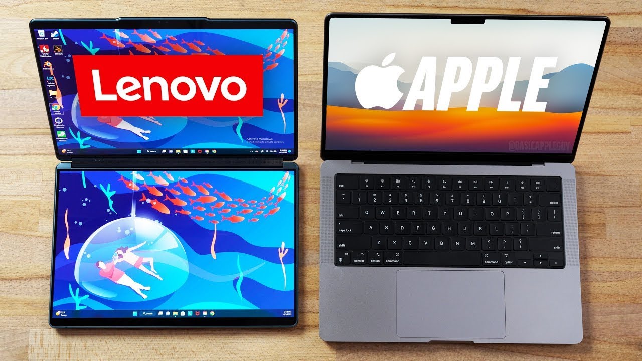 Lenovo Yoga Book 9i vs 14" MacBook Pro - The... Future?! - YouTube