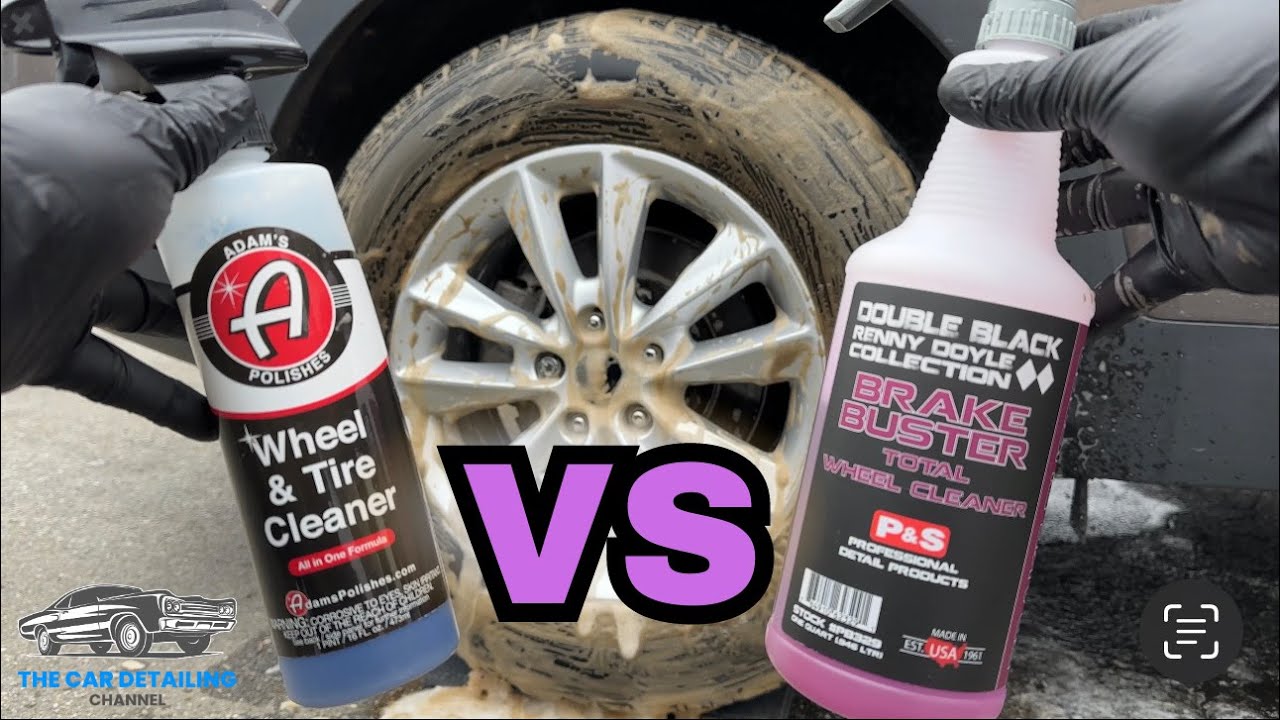 P&S BRAKE BUSTER VS ADAMS WHEEL & TIRE CLEANER - YouTube