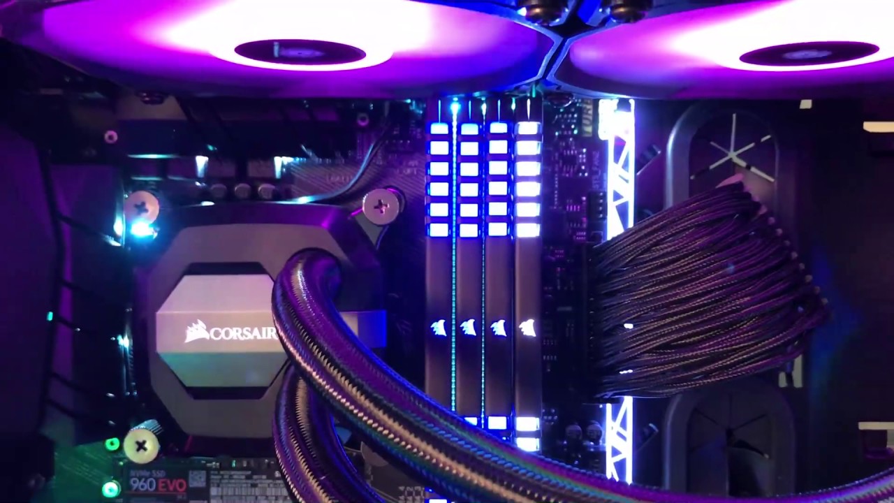RGB OVERKILL!! CORSAIR 570X + 7700K + AORUS 1080Ti - YouTube