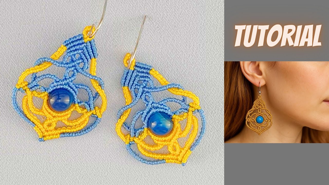 Create Stunning Macrame Earrings with Natural Gemstones! - YouTube