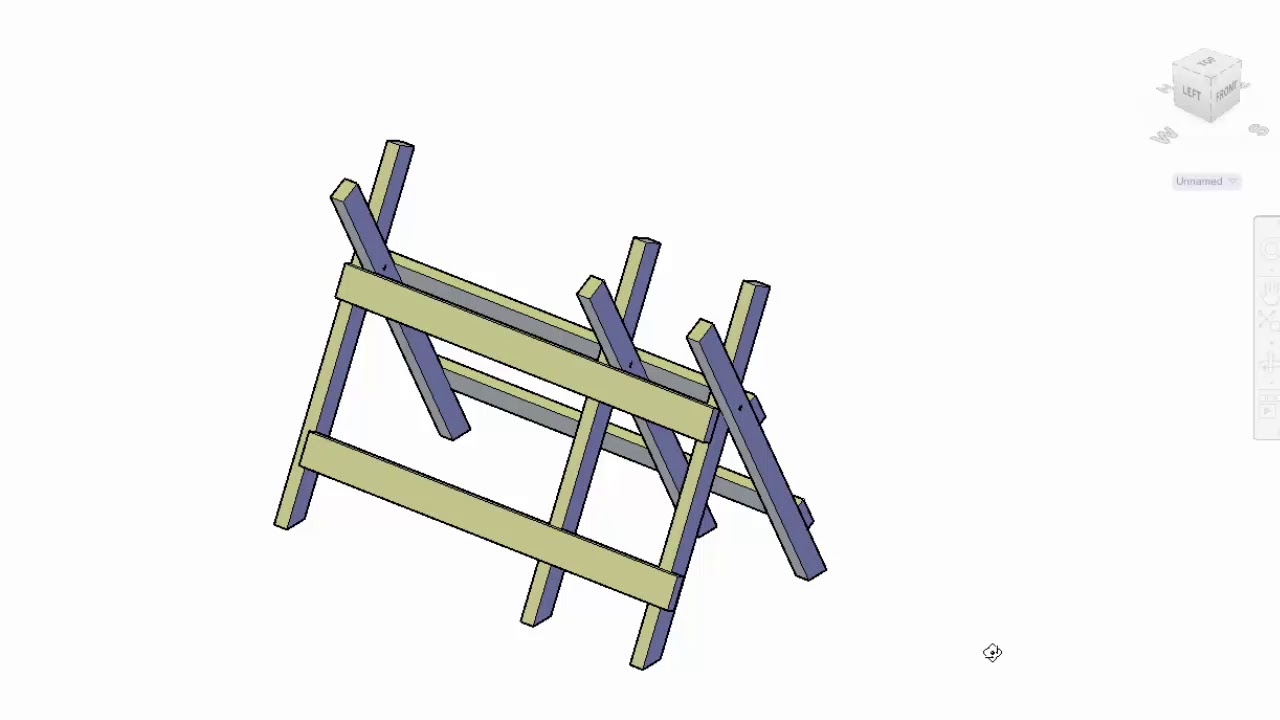 Zaagbok maken met behulp van deze zaagbok bouwtekening - YouTube