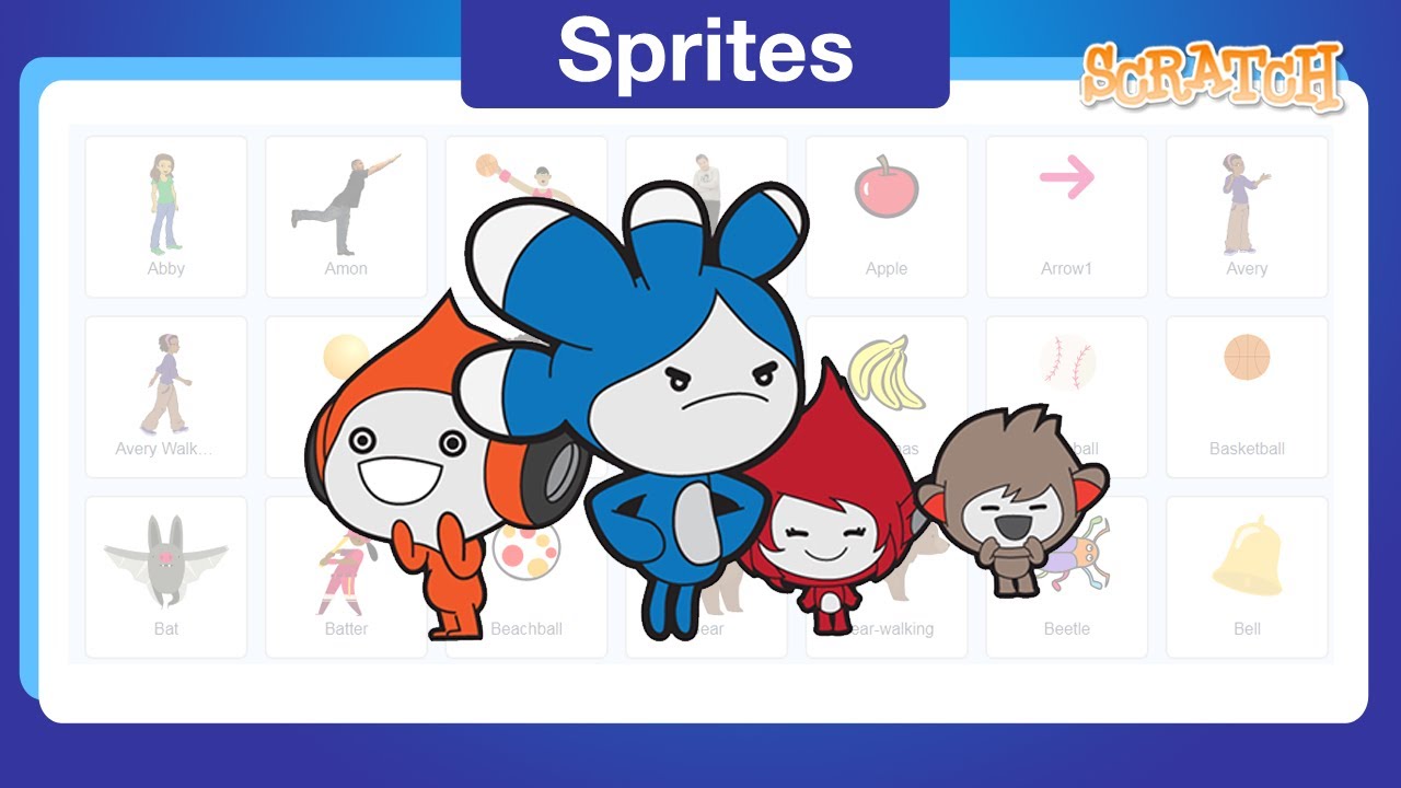 ตัวละคร (Sprites) ในโปรแกรม Scratch | Scratch EP.4 - YouTube