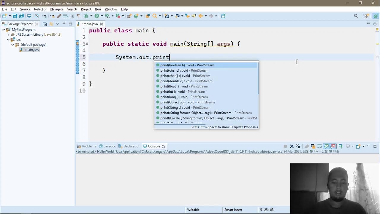 JAVA | Hello World tutorial for beginners (BISAYA) - YouTube