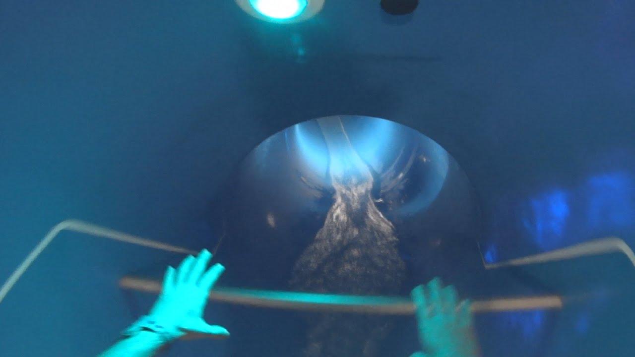 Scary Blue Water Slide at Therme Amadé - YouTube