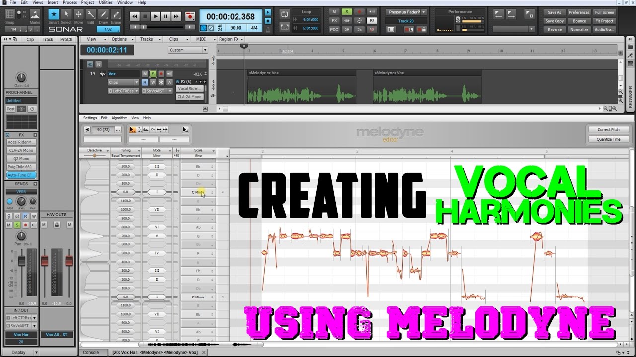 Creating Vocal Harmonies Using Melodyne - YouTube