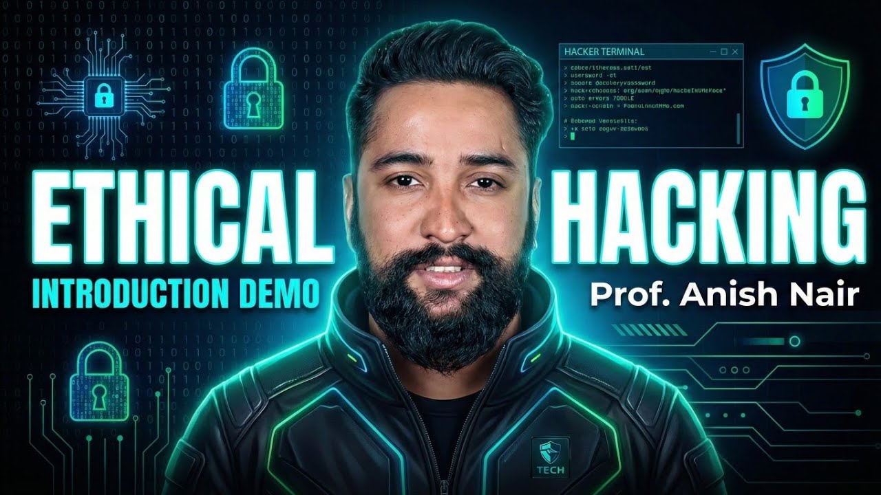 1. Introduction Demo: Cyber Security | Ethical Hacking | by Anish Nair | CoDing SeeKho - YouTube