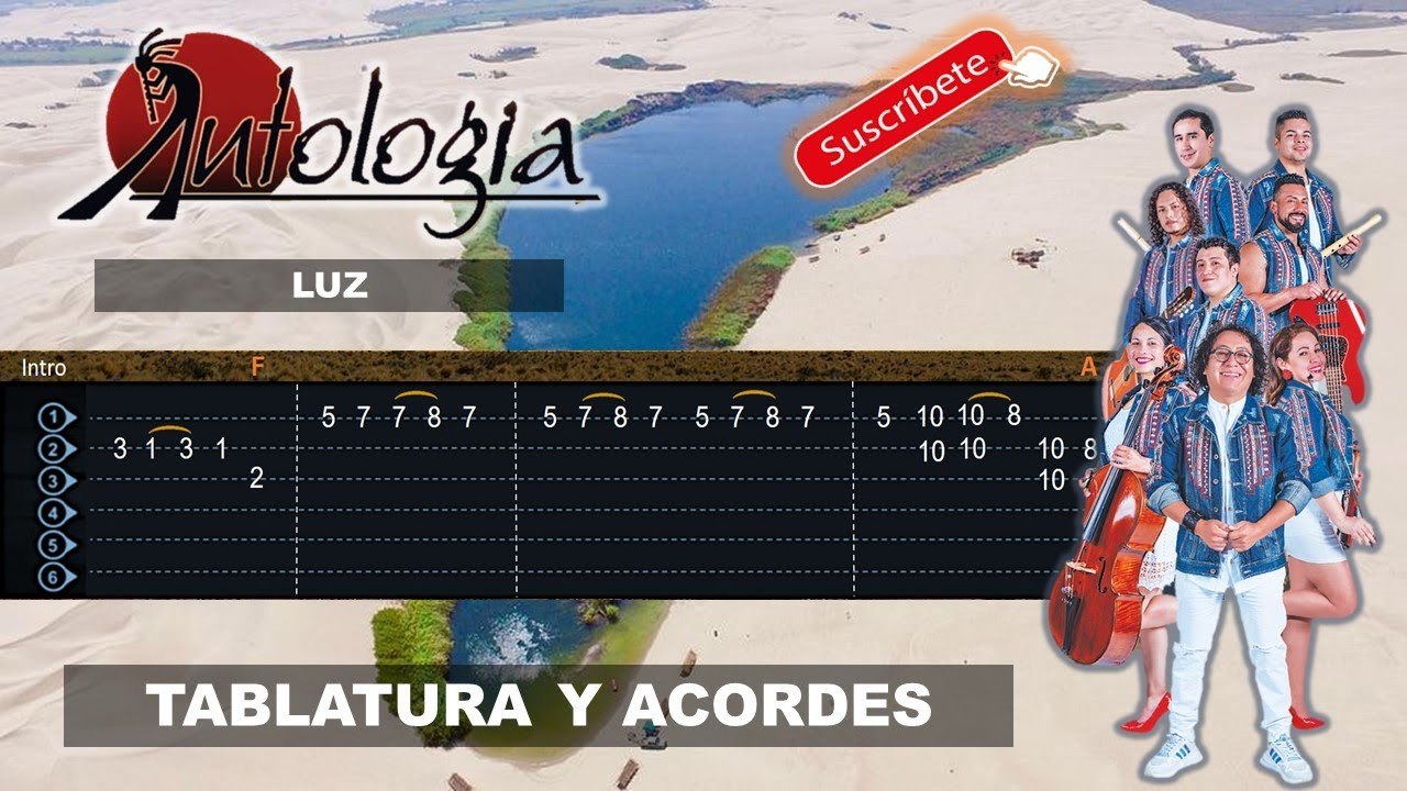 😍COMO TOCAR - LUZ - DE ANTOLOGIA🏆 (TABLATURA Y ACORDES) - YouTube